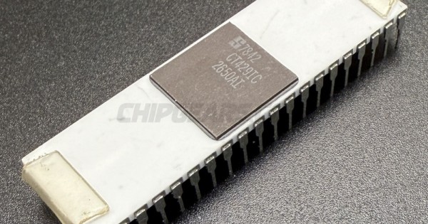 Signetics 2650AI CPU White Ceramic DIP40 1MHz 8bit Microprocessor Rare